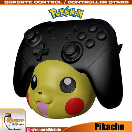 🐉 Pikachu / Pokemon Control Support・ STL File for 3D printing・Cults