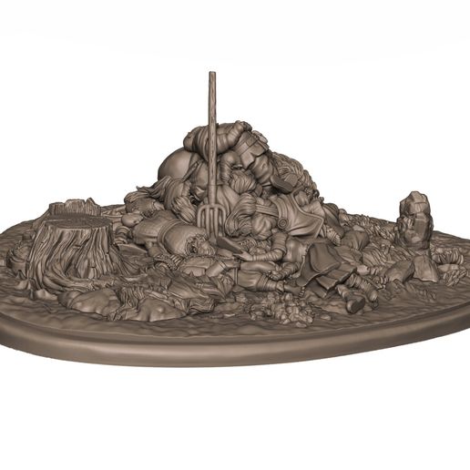 🎲 ASOIAF Corpse Pile Terrain – 3D Printable Grim Scenery・ STL File for ...