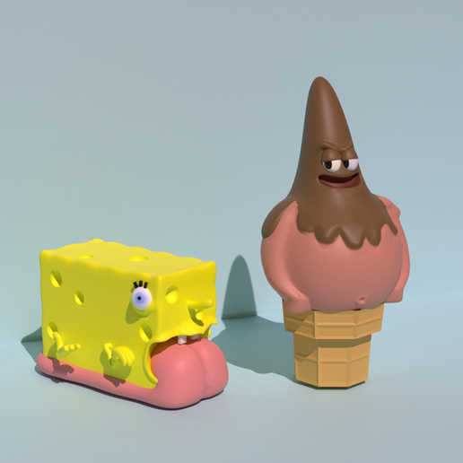 3D file SpongeBob and patrick - Nickelodeon 🆒 ・3D print design to ...