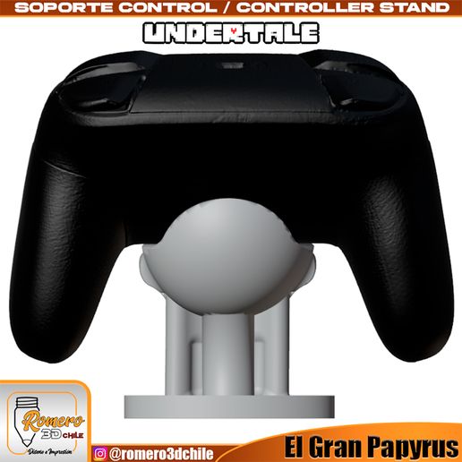 🎛️ The Great Papyrus / Undertale Control Support・Archivo STL para ...