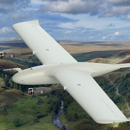 🛩️ Swale Ridge Merlin VTOL (now with 2 complete model internals)・ STL ...