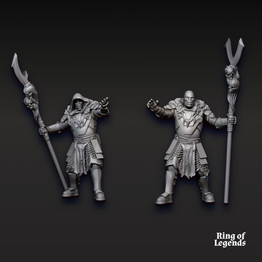 3D file 2x Shaman Super Orc | Super Orcs | Fantasy | Ring of Legends 💍 ...