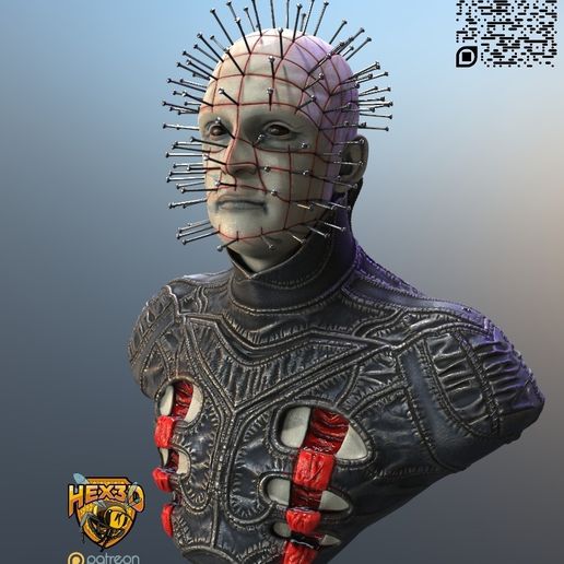 👤 Pinhead Cenobite Bust - Hellraiser・ 3D File for 3D printing・Cults