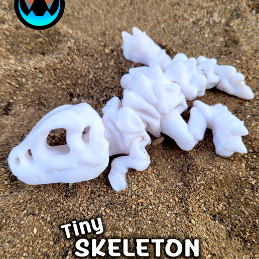 💀 Tiny Skeleton T-Rex・ 3D File for 3D printing・Cults