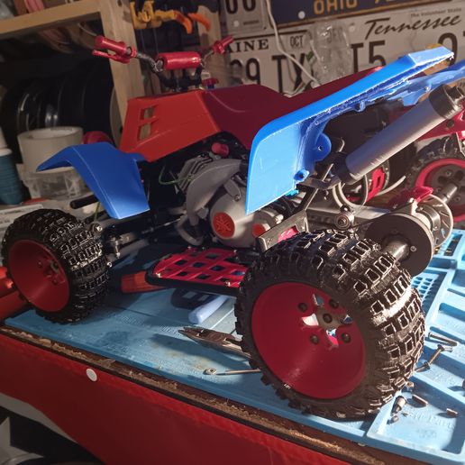 3D printable QUAD / ATV YAMAHA BANSHEE 350 RC • made with Anycubic ...