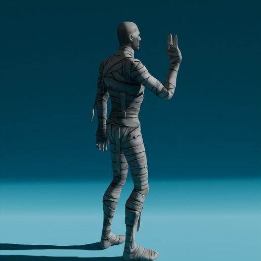 👻 The Mummy Low Poly・ STL File for 3D printing・Cults
