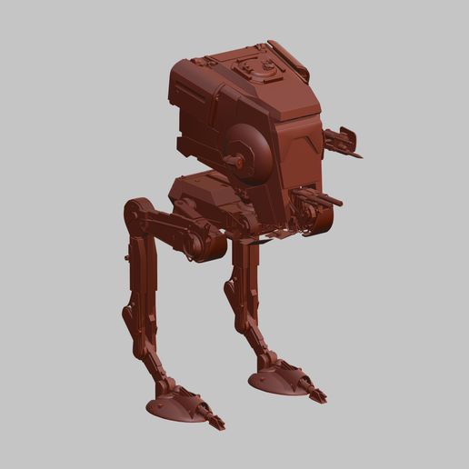 STL file First Order AT-ST (OBJ)・3D printing model to download・Cults