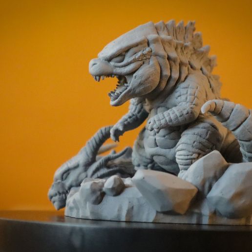🦖 Chibi Kong VS Godzilla・ 3D File for 3D printing・Cults