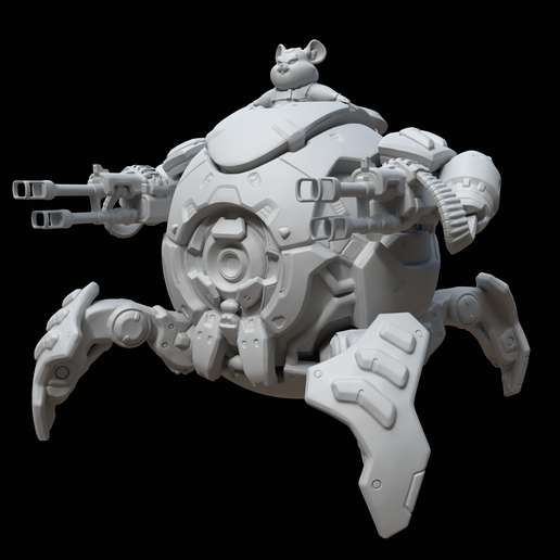 👾 Wrecking Ball(3D Print Model, inspired by Overwatch)・ 3D File for 3D ...