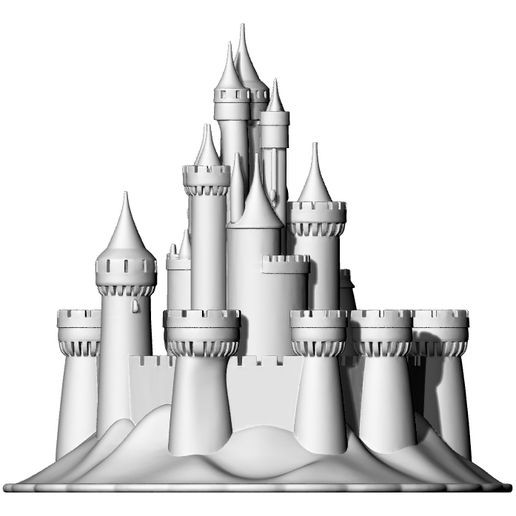 🏰 Castle・ STL File for 3D printing・Cults