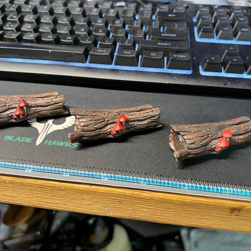 🌳 Fallen Tree Trunk・ STL File for ・Cults