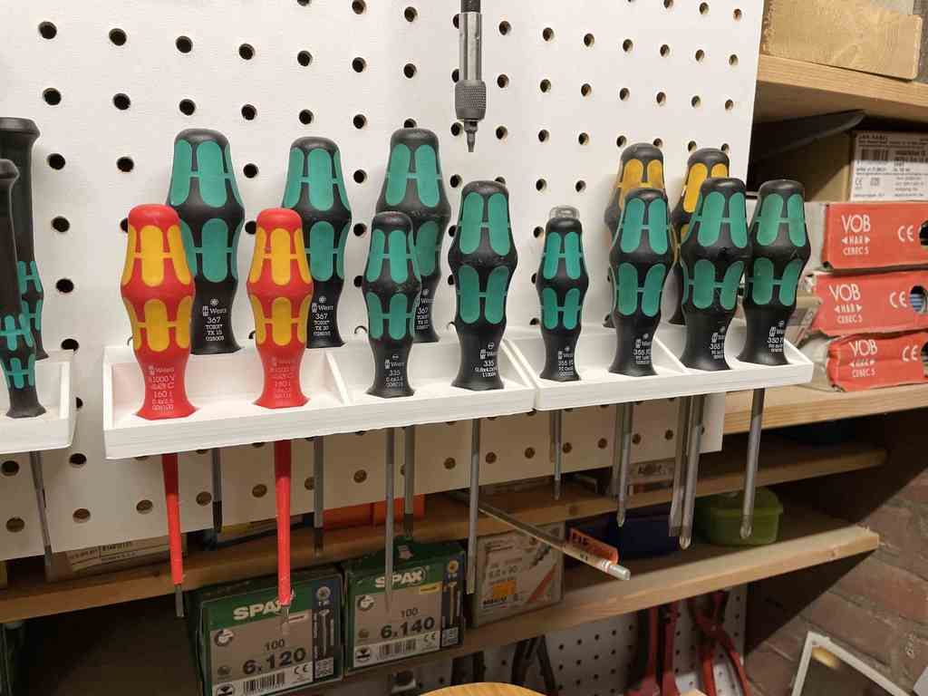 Fichier 3D gratuit Porte tournevis Wera Peg Board・Design pour ...