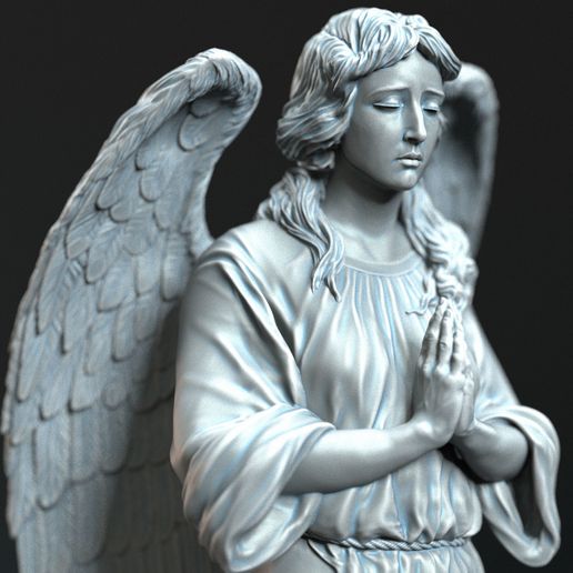 👼 Angel statue 04・ STL File for 3D printing・Cults