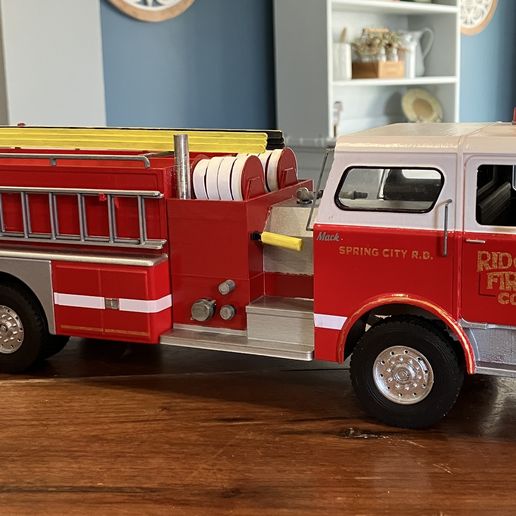 🔥 1971 Mack CF600 Fire Truck・ OBJ File for 3D printing・Cults