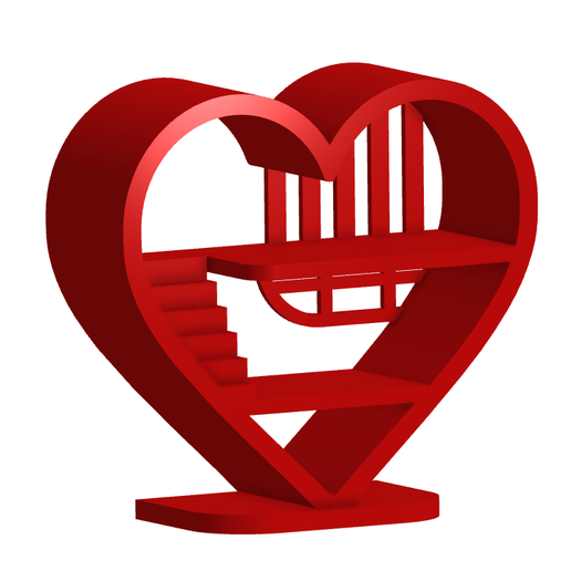 🏠 Smiski House: Heart Playhouse・ STL File for 3D printing・Cults
