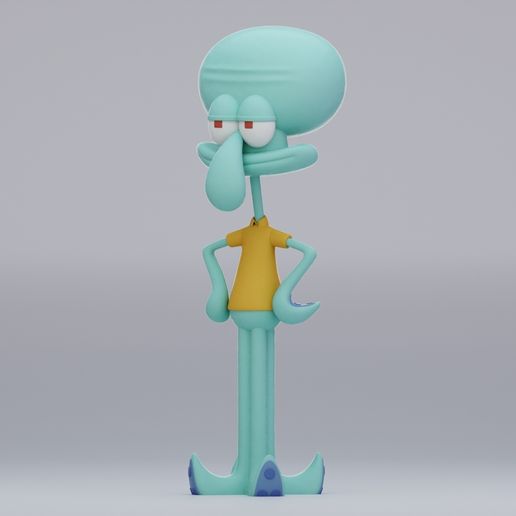 🎨 Squidward 3D print model・ 3D File for 3D printing・Cults