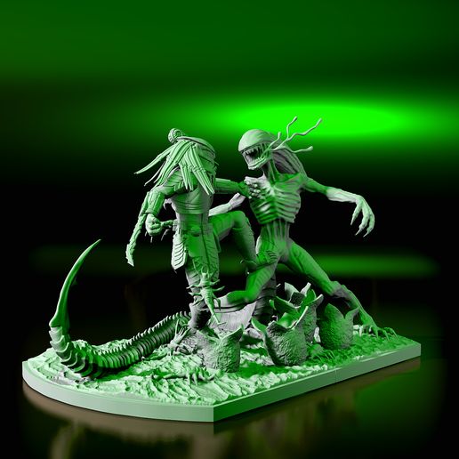 👽 ALIEN VS PREDATOR・ 3D File for ・Cults