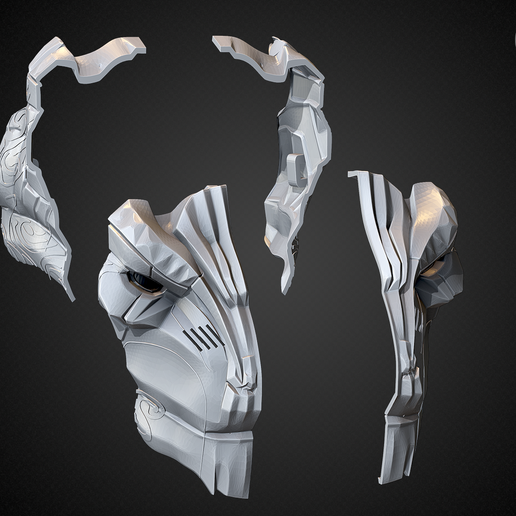 🎲 Skyrim mask from tribunal mod for 3D print・ 3D File for ・Cults