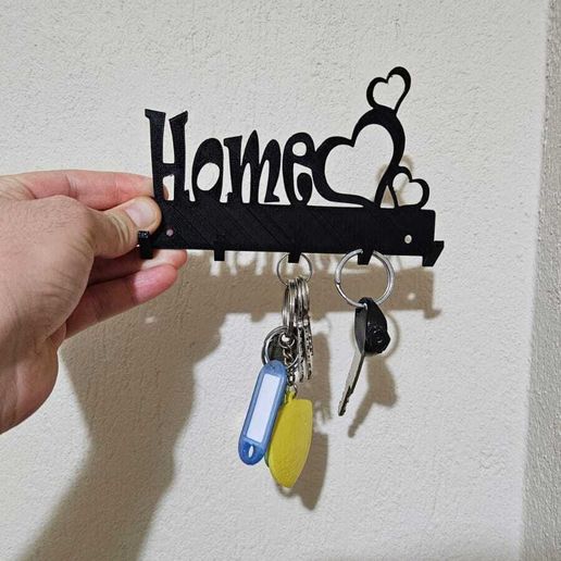 🎨 Home Keychain-Wall Mounted・ STL File for 3D printing・Cults
