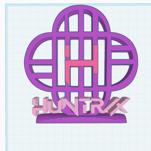 🏹 Huntrix Logo KPOP Demon Hunter Logo Display Ornament・ STL Datei für 3D-Druck・Cults