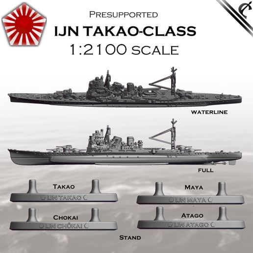 🇯🇵 IJN Takao-class Heavy Cruiser - Imperial Japanese Navy ...