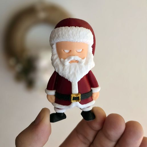🎅 Mini Santa 2024・ STL File for 3D printing・Cults