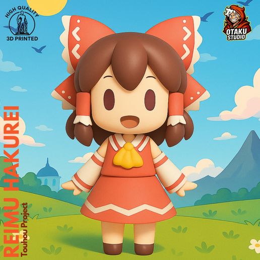 🎨 Chibi Reimu Hakurei - TOUHOU PROJECT FAN ART 3D Model・ STL File for ...