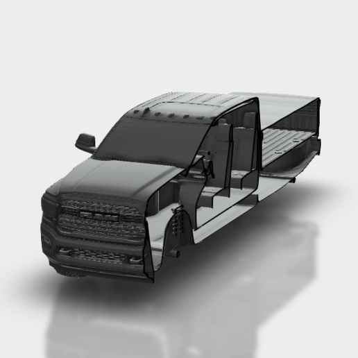 🐏 Dodge RAM 3500 Dually 2023・ 3D File for 3D printing・Cults
