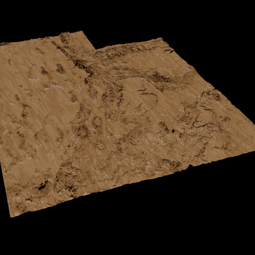 🗺️ Topographic Map of Utah – 3D Terrain・ 3D File for 3D printing・Cults