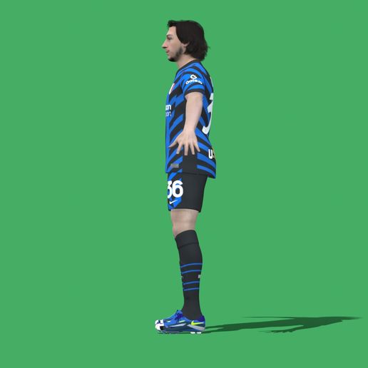 3D file 3D Rigged Matteo Darmian Inter Milan 2025 🏈 ・Model to download ...