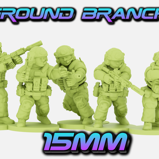 🎲 Ground Branch Team・ 3D File for 3D printing・Cults
