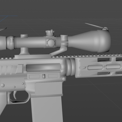 OBJ file US MK11 MOD2 rifle digital model 🗺️ ・3D printable model to ...