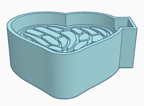 💜 Heart Concha Freshie Housing・ STL File for 3D printing・Cults