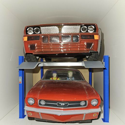 🚁 Scale 4 posts lift for garage or Ikea Kallax/Expedit・Free STL File ...