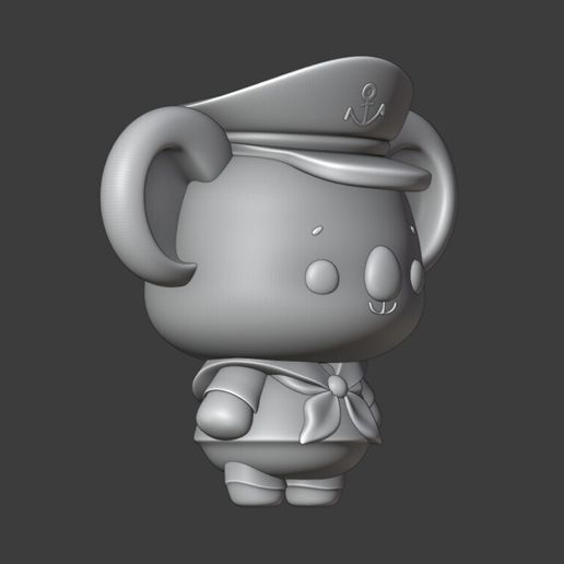 STL file Cute Koala sailor 🐨 ・3D printer model to download・Cults
