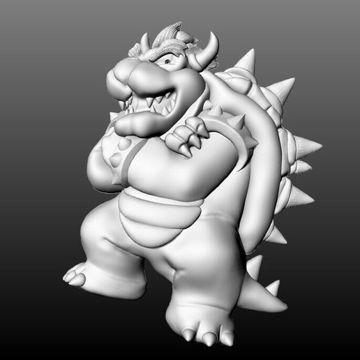 🐢 Stunning Bowser Pendant Mario Iconic Nemesis in Fine Detail・ STL File ...