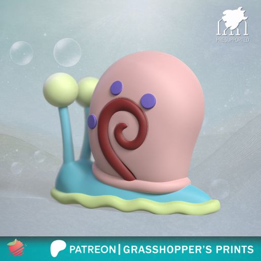 🐌 Gary Snail Fanart・ STL File for 3D printing・Cults