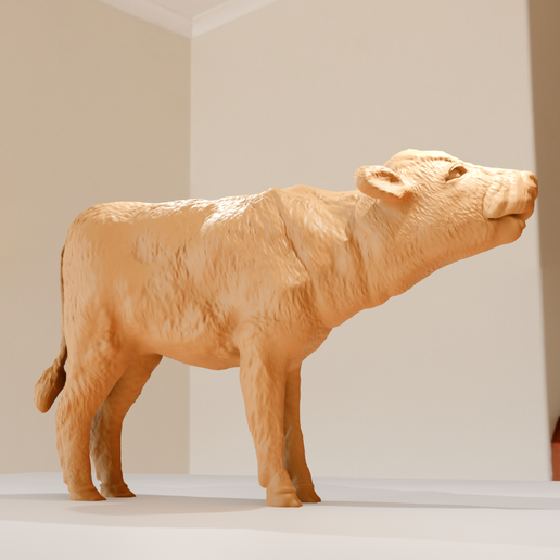 STL file cow calf mooing stl 🐄 ・3D printable design to download・Cults