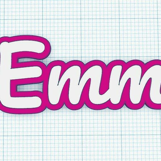 bubble letters emma