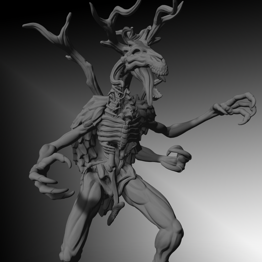 👹 Wendigo・ STL File for 3D printing・Cults