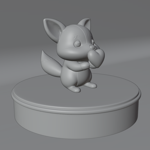 STL file Chibi Corgi Holding a Heart 💜 ・3D printing model to download・Cults