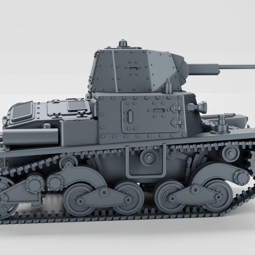 🪖 Light Tank Italian L6/40・ 3D File for 3D printing・Cults