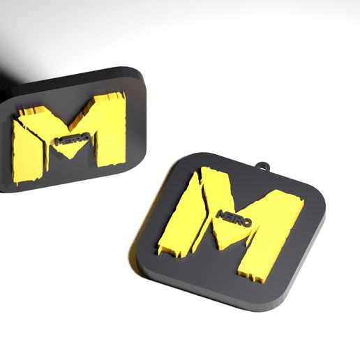 🚇 METRO logo & keychain・ STL File for ・Cults