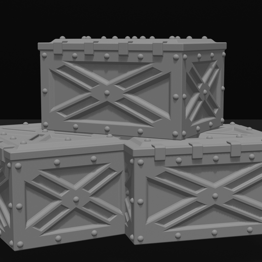 🎲 Metal Crates・Free STL File for 3D printing・Cults