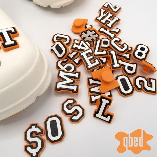 🐊 ALPHABET CROC CHARMS [CLASSIC LETTERS]・ STL File for 3D printing・Cults