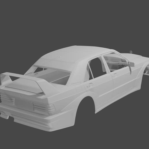 🚗 1990 Mercedes 190E EVO 2 RC Body Shell (1:10 Scale)・ STL File for 3D ...