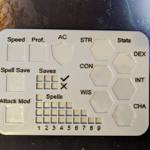 📈 DnD Stat Tracker - Dungeons and Dragons・ STL File for ・Cults