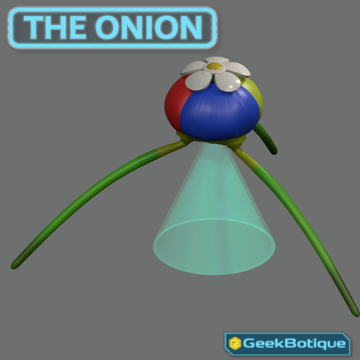 🧅 Pikmin Inspired Onion.・ STL File for 3D printing・Cults