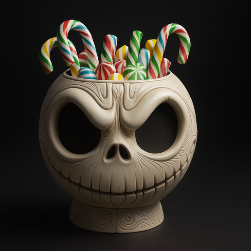 💀 Maceta Calavera Jack | Maceta Calavera Espeluznante de Halloween ...