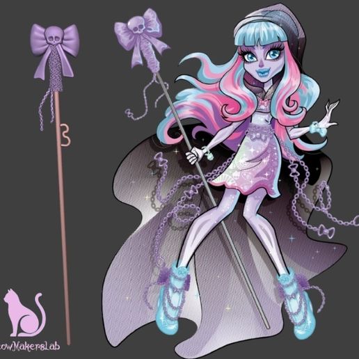 👹 River Styxx, Staff, Monster High・ 3D File for 3D printing・Cults
